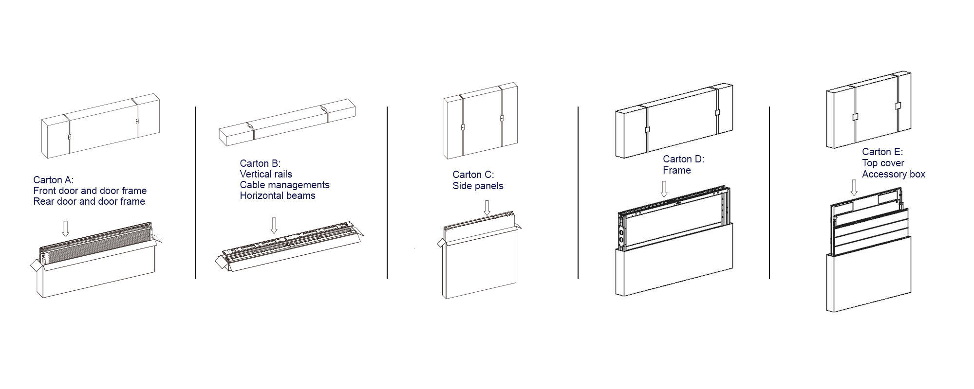 Server Rack Enclosure, 42U, Black,1992H x 600W x 1070D - Jamanet