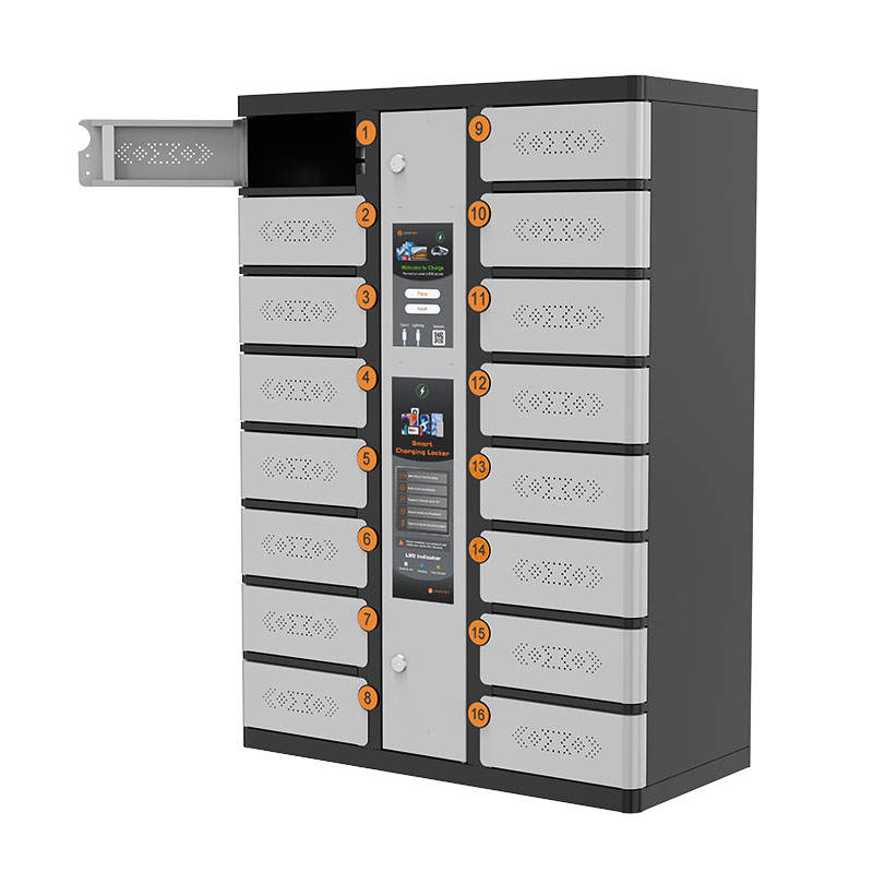 16-port Smart Charging Locker For Mobile Devices - Jamanet