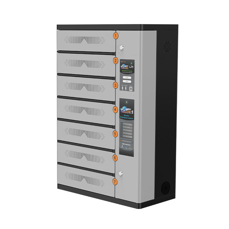 7-port Smart Charging Locker For Mobile Devices - Jamanet